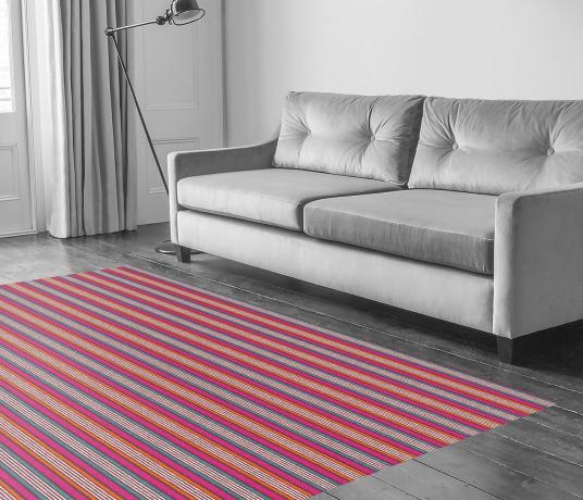 Margo Selby Stripe Carnival Skelter (1992) | Wool Carpet | Alternative ...